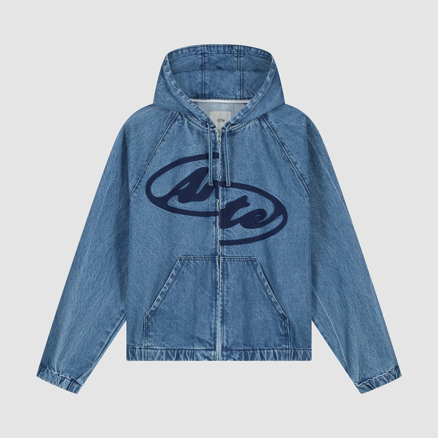 Split Logo denim Hood Jacket - Navy – Arte Antwerp